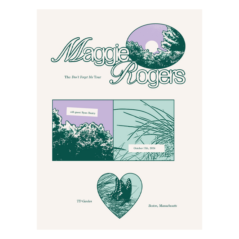 The Don't Forget Me Tour TD Garden Oct 17 2024 Poster - Maggie Rogers Store